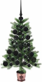 Vánoční stromeček s 150 LED diodami s stojanem Zelená 65 cm PE 3396292