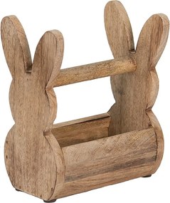 Dřevěná přepravka s králíčkem Rabbit wood - 16*12*25 cm