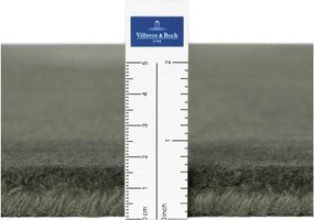 Tmavě zelený ručně tkaný kulatý koberec s příměsí vlny ø 200 cm Kivi – Villeroy&amp;Boch