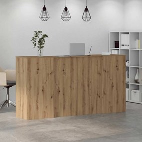 Recepční stůl dub artisan 200x50x103,5 cm kompozitní dřevo 3324186