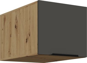 ARIA pa | horní skříňka 40 NAGU-36 1F výklopná | 40 cm | HLUBOKÁ | ANTI FINGERPRINT povrch | artisan/šedá grafit
