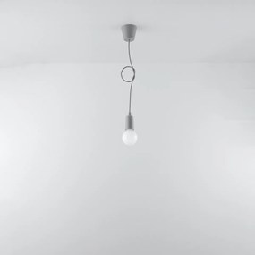 Sollux Lighting Závěsné svítidlo DIEGO 1 šedé