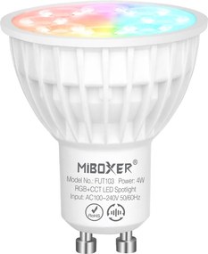 LED Solution Mi-Light MiBoxer RF LED žárovka RGB+CCT 4W GU10 FUT103