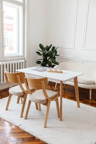 Murdia Jídelní stůl MILANO bílý