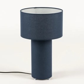 Stolní textilní lampa André Blue