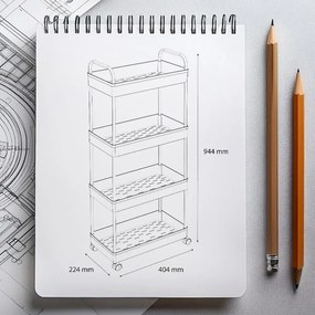 AWD Koupelnový regál AWD02041976
