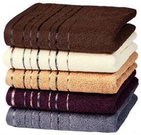 Praktik Ručník Zara 450 g/m2  Ručník Zara 50x100 cm tmavě hnědý