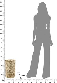 Železný stojan na deštníky Mauro Ferretti Fiori Glam, ⌀ 24 cm