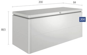 Biohort Úložný box LoungeBox® 200, stříbrná metalíza