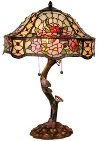 Stolní lampa Tiffany Flowers – 45x62 cm