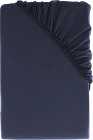 Livarno home Perkálové napínací prostěradlo, 90-100 x 200 cm (navy modrá)