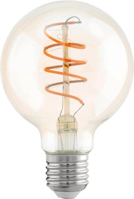EGLO LED žárovka Filament E27, 4 W, 270 lm, 2200 K, pr. 80 x 120 mm