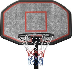 vidaXL Basketbalový koš 258–363 cm polyethylen [93649] Barva: Černá