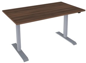 NOBL Dynamic Elektr. nastavitelný polohovací stůl 140x80 Dynamic Dekor stolové desky: ořech, Barva podnože: šedá