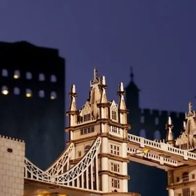 RoboTime dřevěné 3D puzzle most Tower Bridge svítící / od 14 let / 113