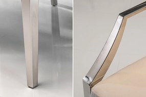 Designová židle s opěrkami Rococo II béžová