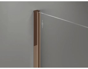 Mexen, Mexen Kioto-X sprchová stěna 110 x 200 cm, matná 10 mm, růžové zlato - 800-110-101-60-30-X