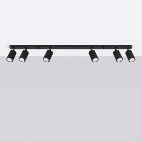 Sollux Lighting Stropní svítidlo KARBON 6L černé