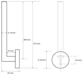 Sapho X-ROUND držák toaletního papíru rezervní na 2 role, chrom XR707