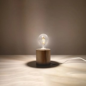 Sollux Lighting Stolní lampa SALGADO dřevo