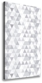 Wallmuralia Vertikální Foto obraz na plátně Šedé trojůhelníky 50x100