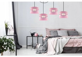 Závěsné svítidlo Elegance Spider, 4x textilní stínítko (mix 3 barev), (výběr ze 2 barev konstrukce), (fi 35cm)