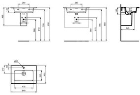 Ideal Standard Strada II Nábytkové umyvadlo 60 cm T299101