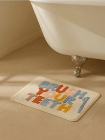 Sinsay - Koupelnová předložka s nápisem BRUSH YOUR TEETH - vícebarevná