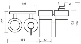 Nimco Dávkovač s pohárkem, pumpička plast Keira