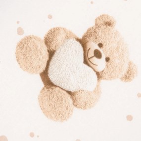 Mantinel do postýlky New Baby Love Teddy Bear beige