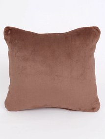 MK Lůžkoviny Povlak na polštář mikroplyš 40 x 40 cm - Laura mocha mousse