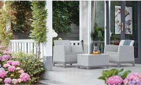 Světle šedý zahradní lounge set pro 2 Scandi Forma – Keter