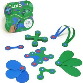 Clixo Itsy Green  Blue Magnetická stavebnice / 18ks / od 4 let