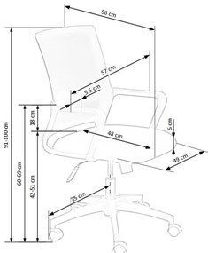 Kancelářská židle TONA černá