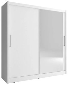 Šatní skříň Malaca - 180x200x62 (bílá)