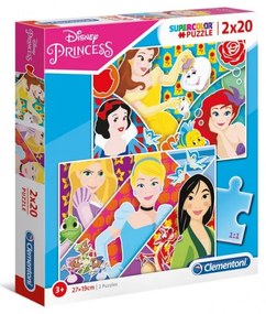 247660 TREFL Dětské puzzle - Disney Princess II. - Sada 2x20ks