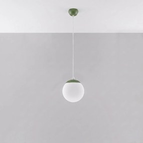 Sollux Lighting Závěsné svítidlo UGO 20 olivově zelené
