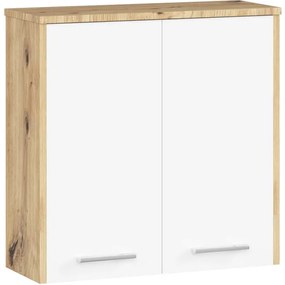 Koupelnová skříňka FIN W 60 cm 2D dub artisan / bílá