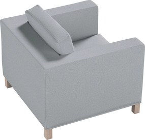 Potah na křesko IKEA Karlanda, krátký barva šedá látka pletený vzor
