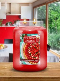 Country Candle Vonná Svíčka Strawberry Mint Tart, 652 g