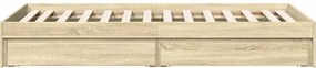 Rám postele se zásuvkami dub sonoma 75x190 cm kompozitní dřevo 3280715