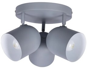 Stropní lampa 3xE27 šedá 32cm AZURO