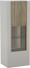 XXXLutz ZÁVĚSNÁ VITRÍNA, divoký dub, šedá, 48/128/38 cm Voglauer - Závěsné vitríny - 000142016345