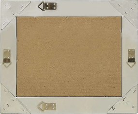 Nástěnné zrcadlo barokní styl 60 x 40 cm stříbrné 320330
