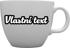 Personalizovaný MEGA XXL keramický hrnek 1 000 ml s vlastním textem s obrysem