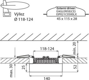 LED podhledové svítidlo McLED NIXO 18W 4000K neutrální bílá ML-412.062.33.0