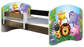 Dětská postel - ZOO 2 180x80 cm ořech