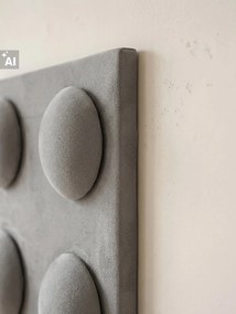 Sinsay - Sametový čalouněný panel ve tvaru kostky - šedá