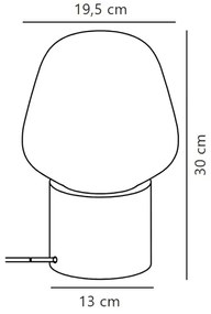 Nordlux - Stolní lampa CHRISTINA 1xE27/25W/230V beton/šedá