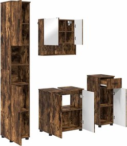 Sada koupelnového nábytku 4 ks Kouřový dub 61 x 35 x 64 cm 3392978